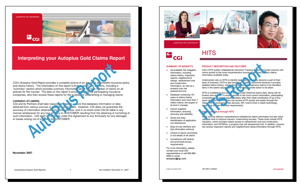 Your Auto and Home Claims History Reports from CGI | CWF GROUP INC.
