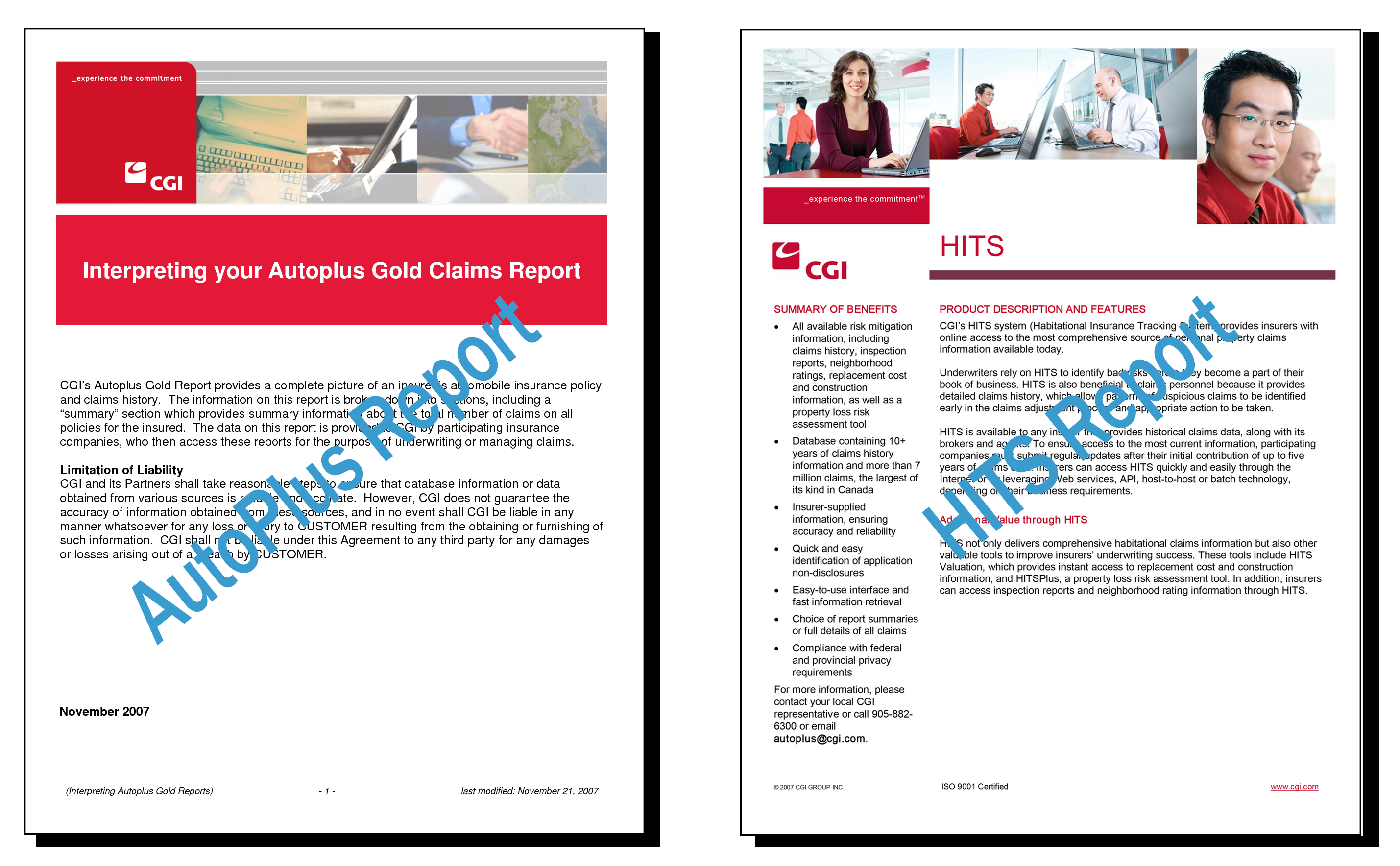 Your Auto and Home Claims History Reports from CGI | CWF GROUP INC.